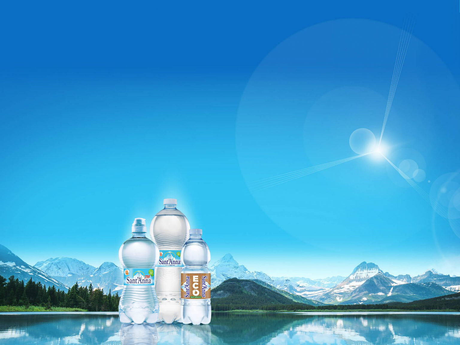 Sant’Anna Water, low fixed residue, pure and enjoyable to drink